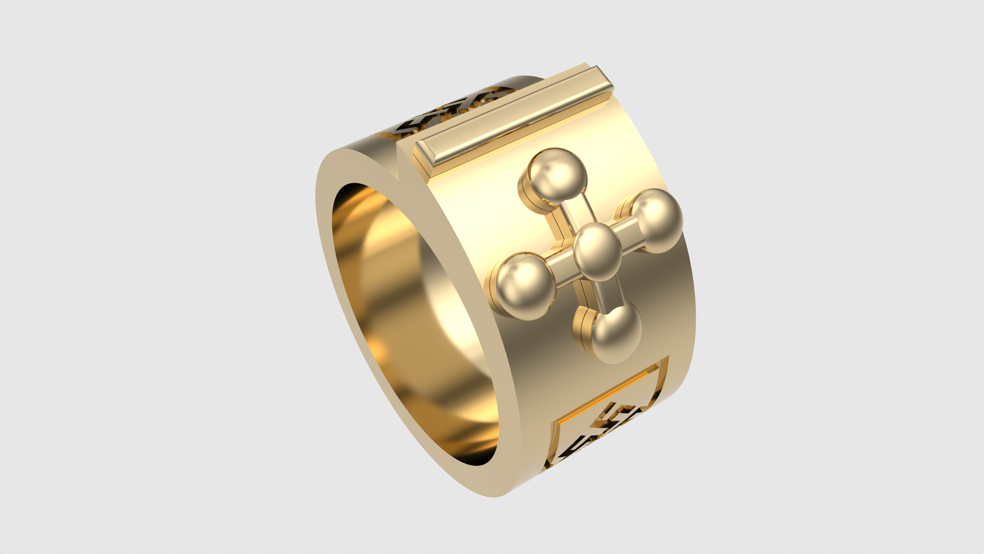 Archivo 3D Ancient Slavs Cross Pattern Ring 3D print ・Modelo de impresora 3D para descargar・Cults