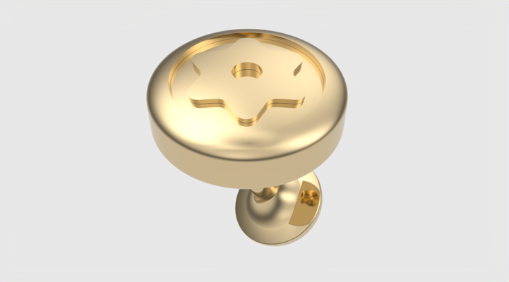 3D file Starry Elegance Cuff-link 3D print 🌃 ・3D print model to ...