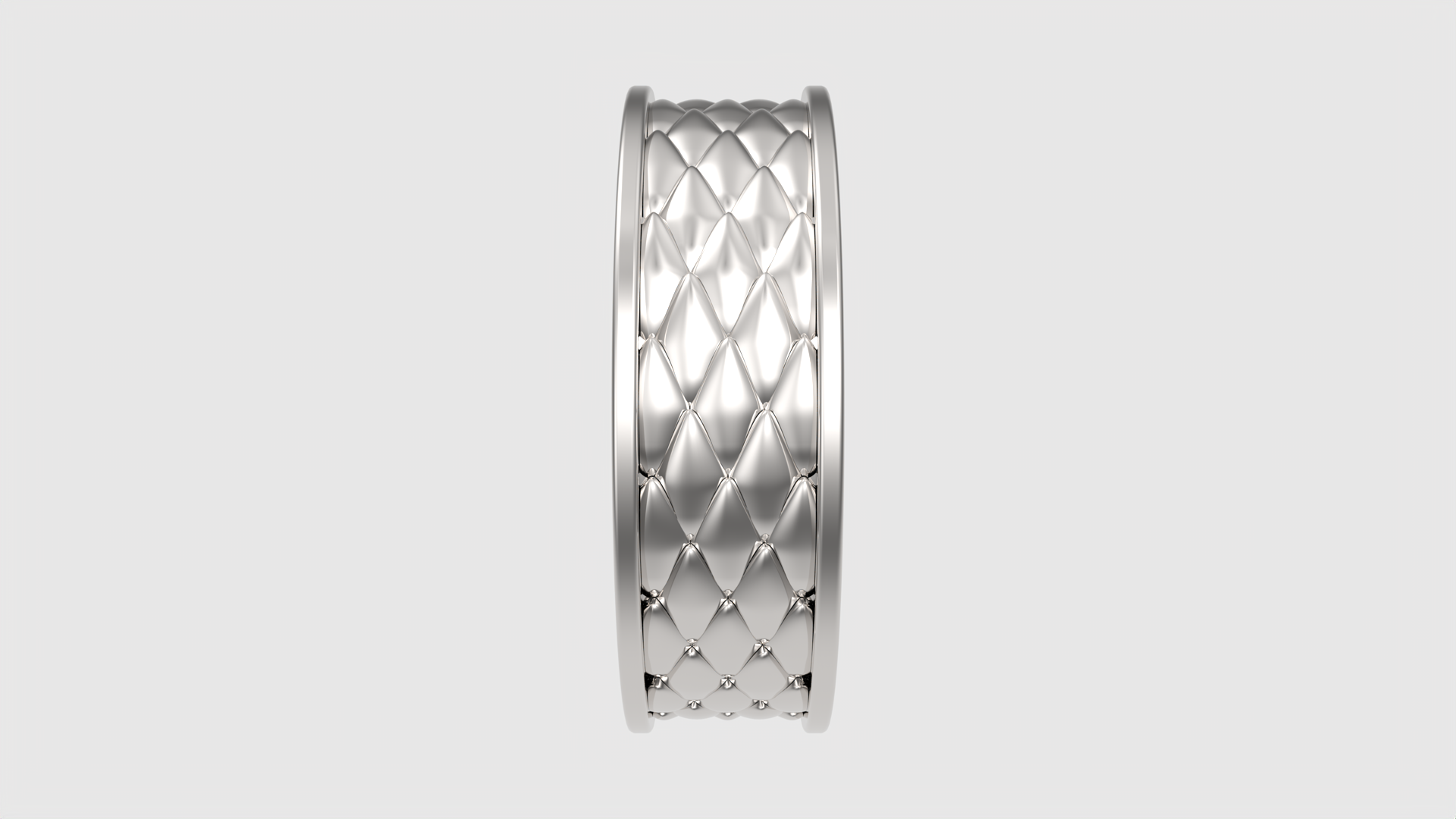3D file Quilted Pattern Band Ring 3D print 💍 ・3D printer model to ...