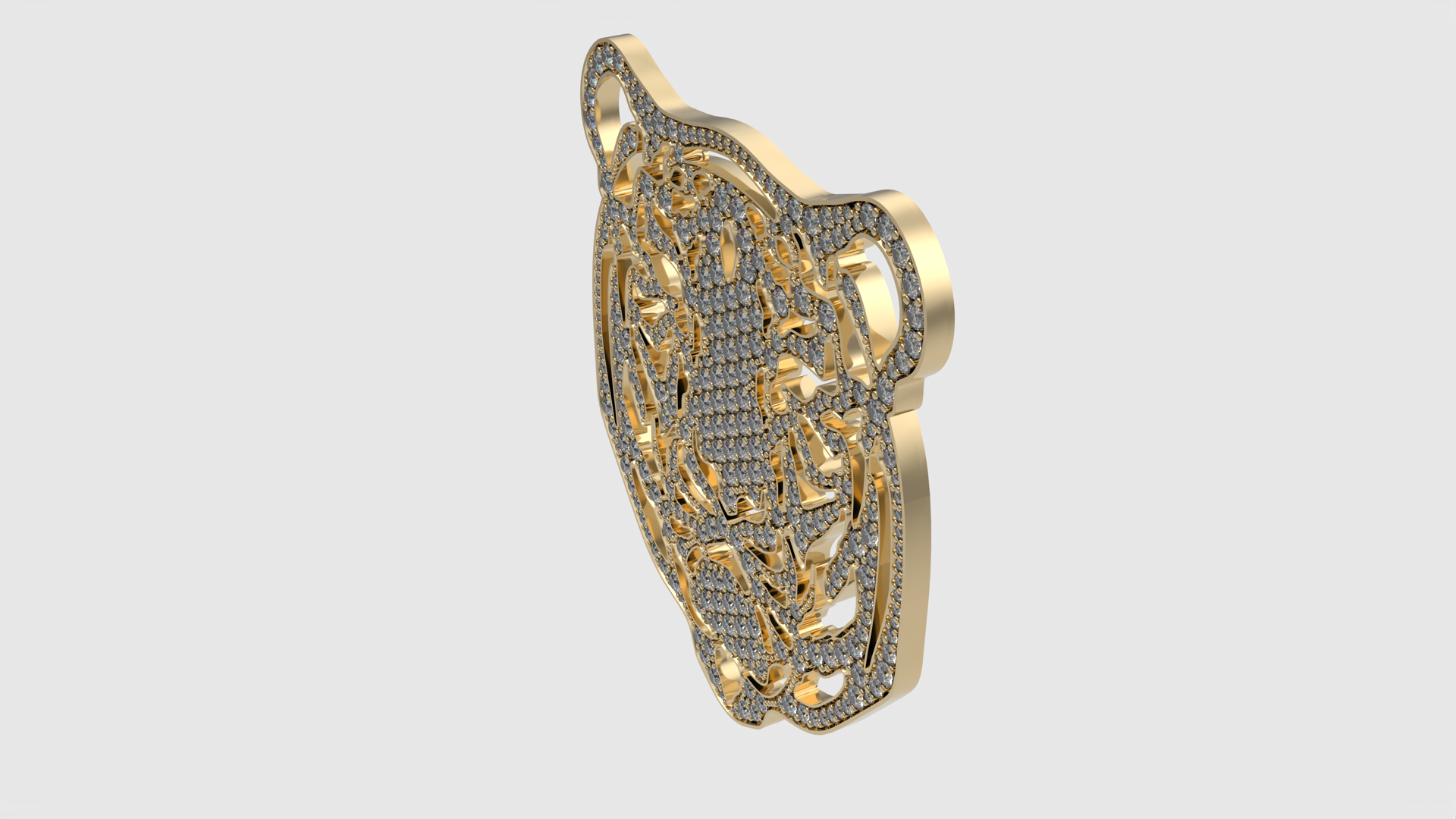 3D file Tiger Face Pendant with Intricate Details 3D print 🐅 ・3D ...
