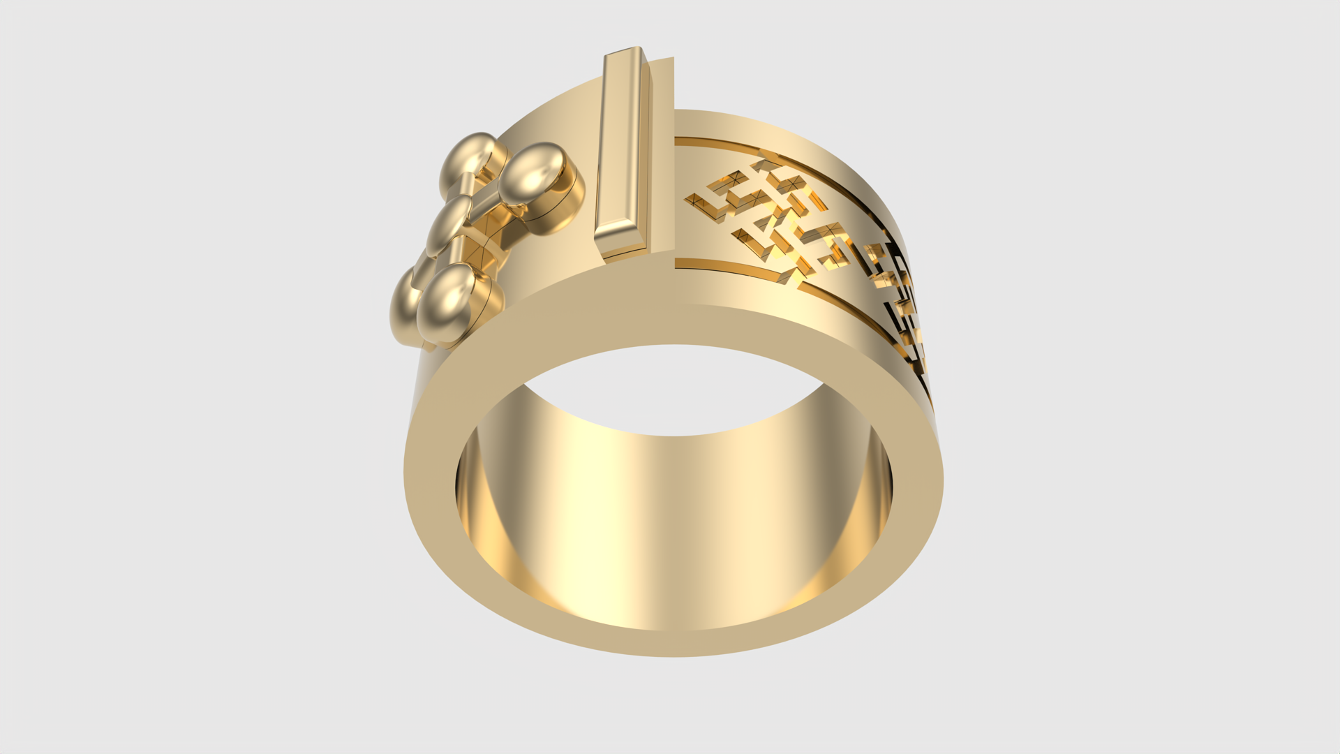 3D file Ancient Slavs Cross Pattern Ring 3D print ・3D printer model to ...