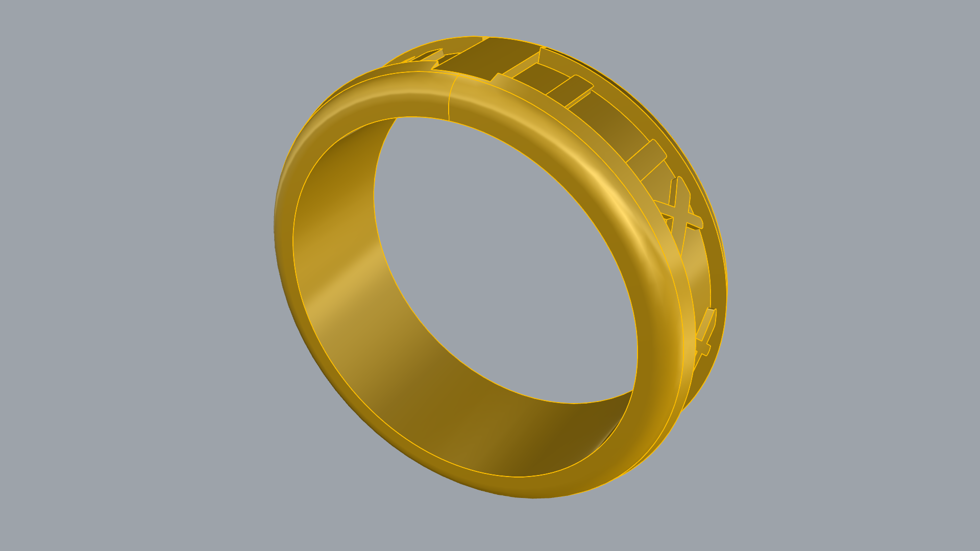 3D file Minimalist Roman Numerals Ring 3D print 💍 ・3D printer model to ...