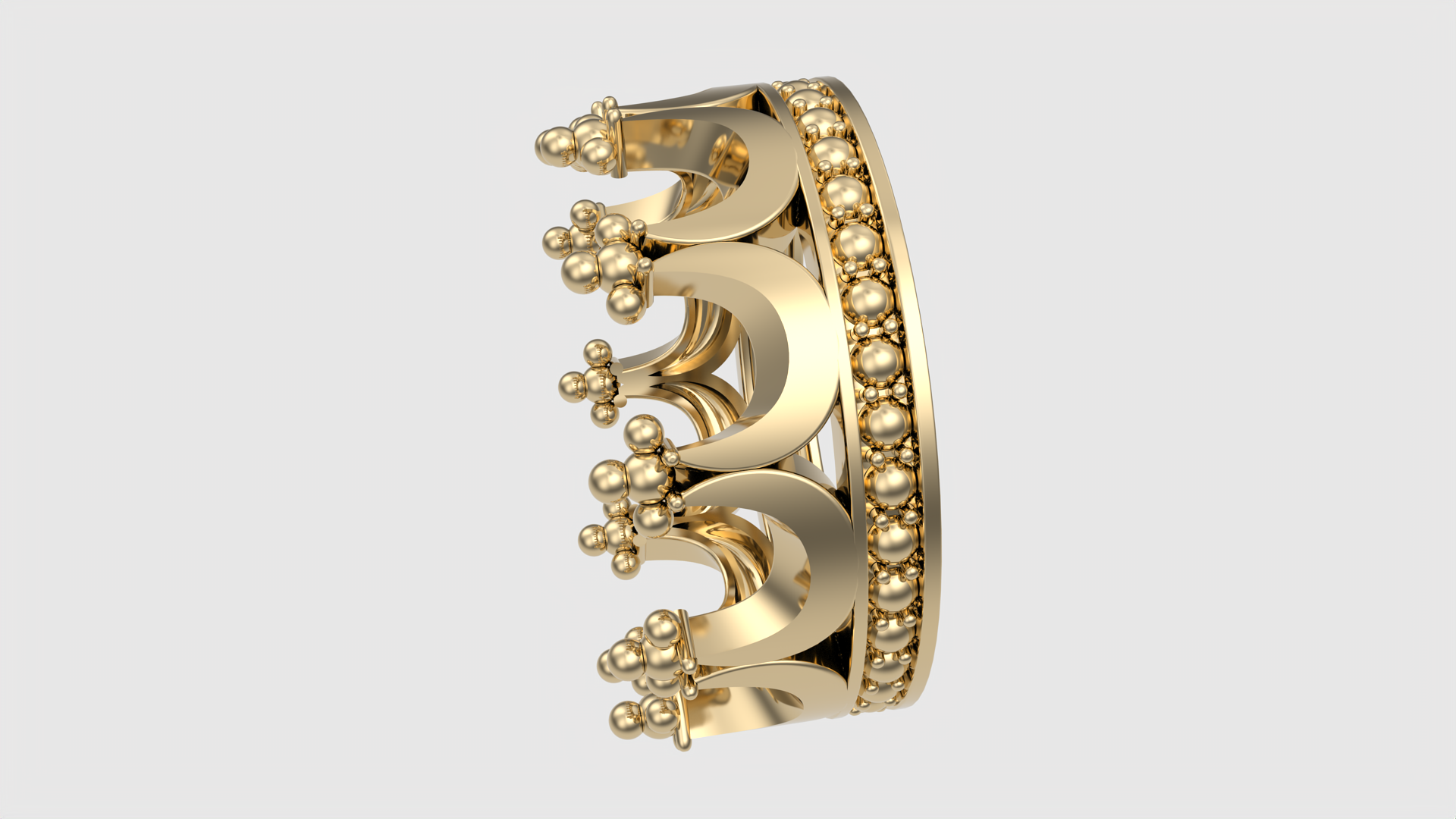 3D file Royal Crown-Themed Ring 3D print 💍 ・3D printer design to ...