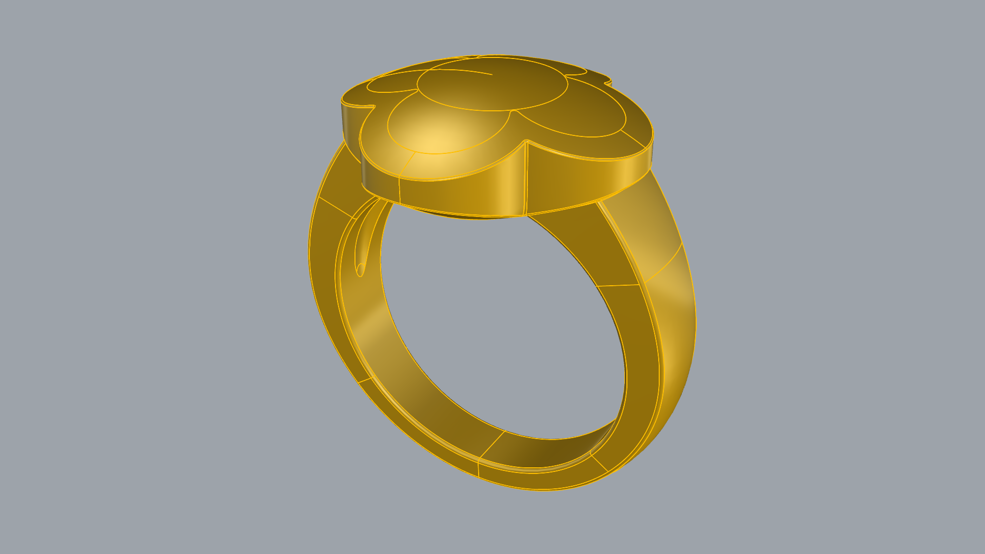 ☘️ Four-Leaf Clover Statement Ring 3D print・Free 3D File for 3D ...