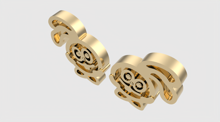 3D file Bunny Animation Hare Earrings 3D print 💍 ・3D printable design ...