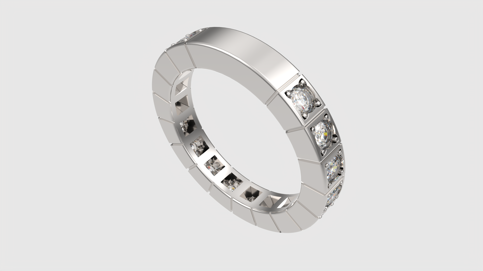 3D file Modern Eternity Band Ring 3D print 💍 ・3D printable model to ...