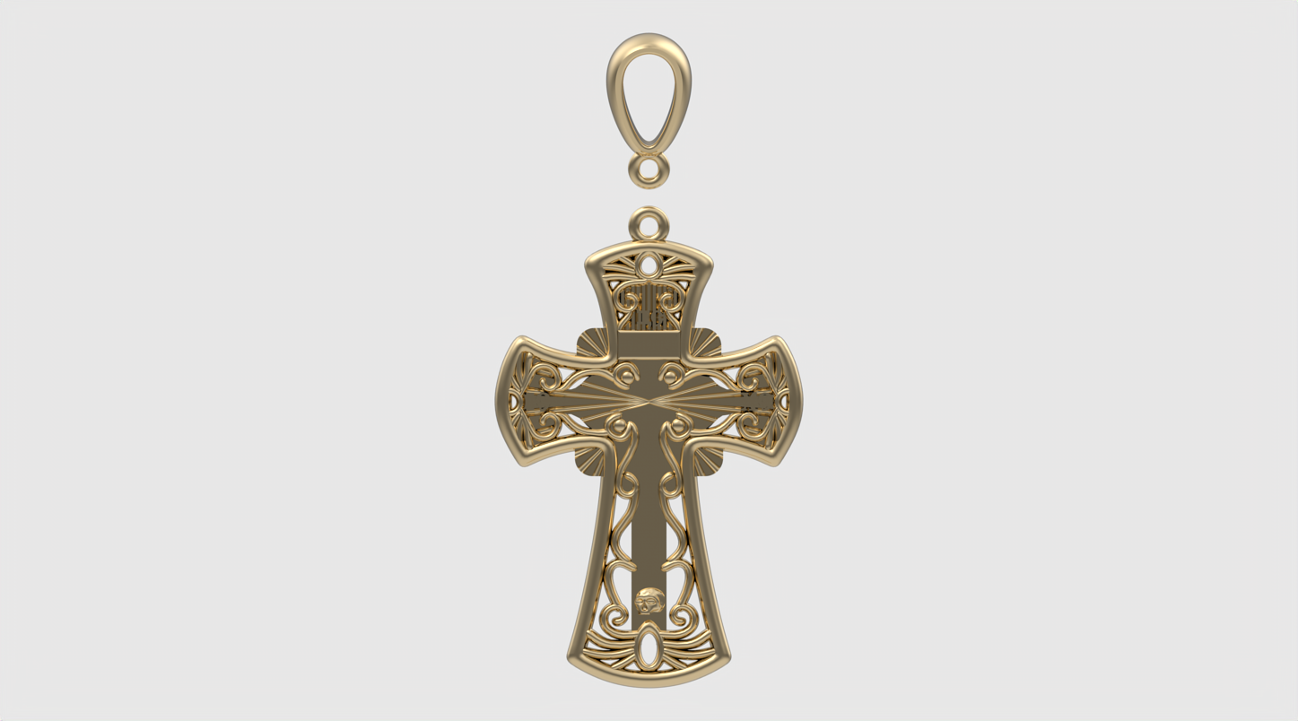 3D file Exquisite Design Cross Pendant 3D print ・Model to download and ...