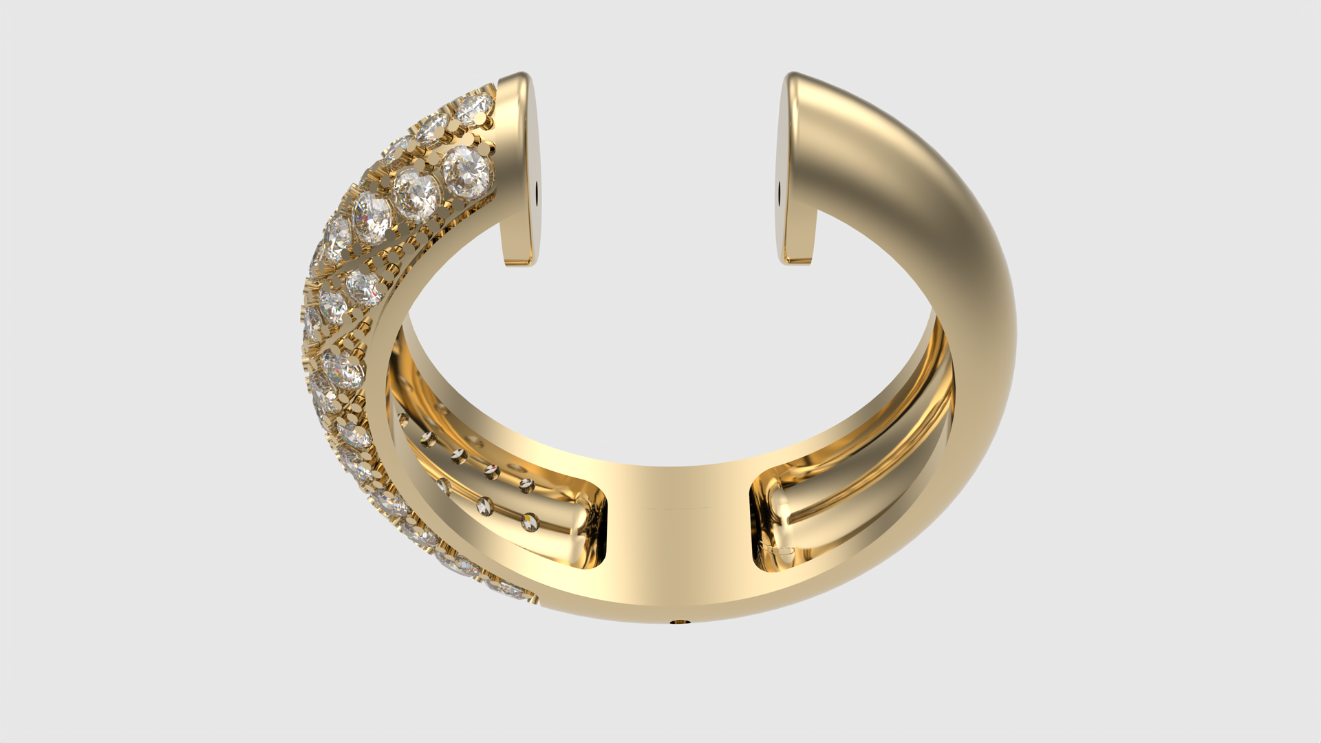 3D file Modern Sculpted Hoop Earrings 3D print 💍 ・3D printing design to ...