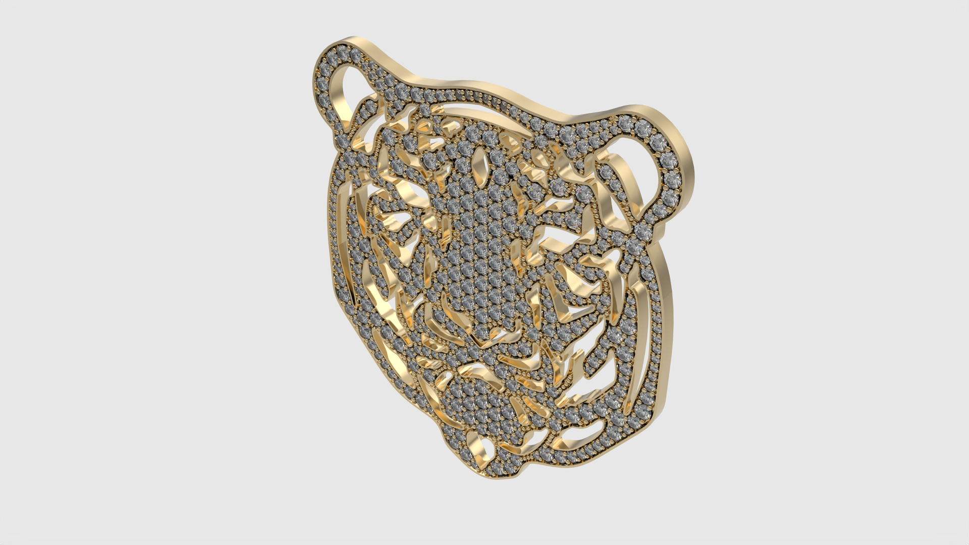 3D file Tiger Face Pendant with Intricate Details 3D print 🐅 ・3D ...