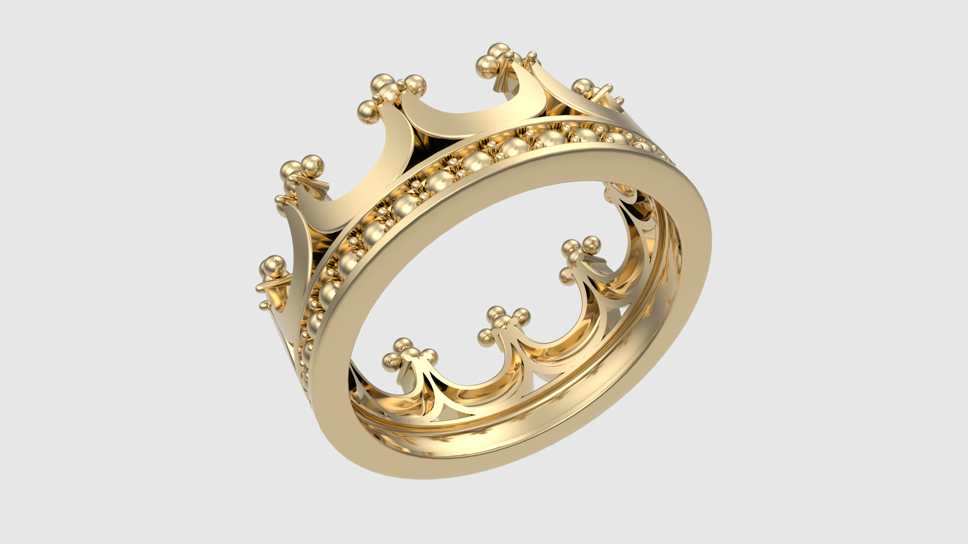 3D file Royal Crown-Themed Ring 3D print 💍 ・3D printer design to ...
