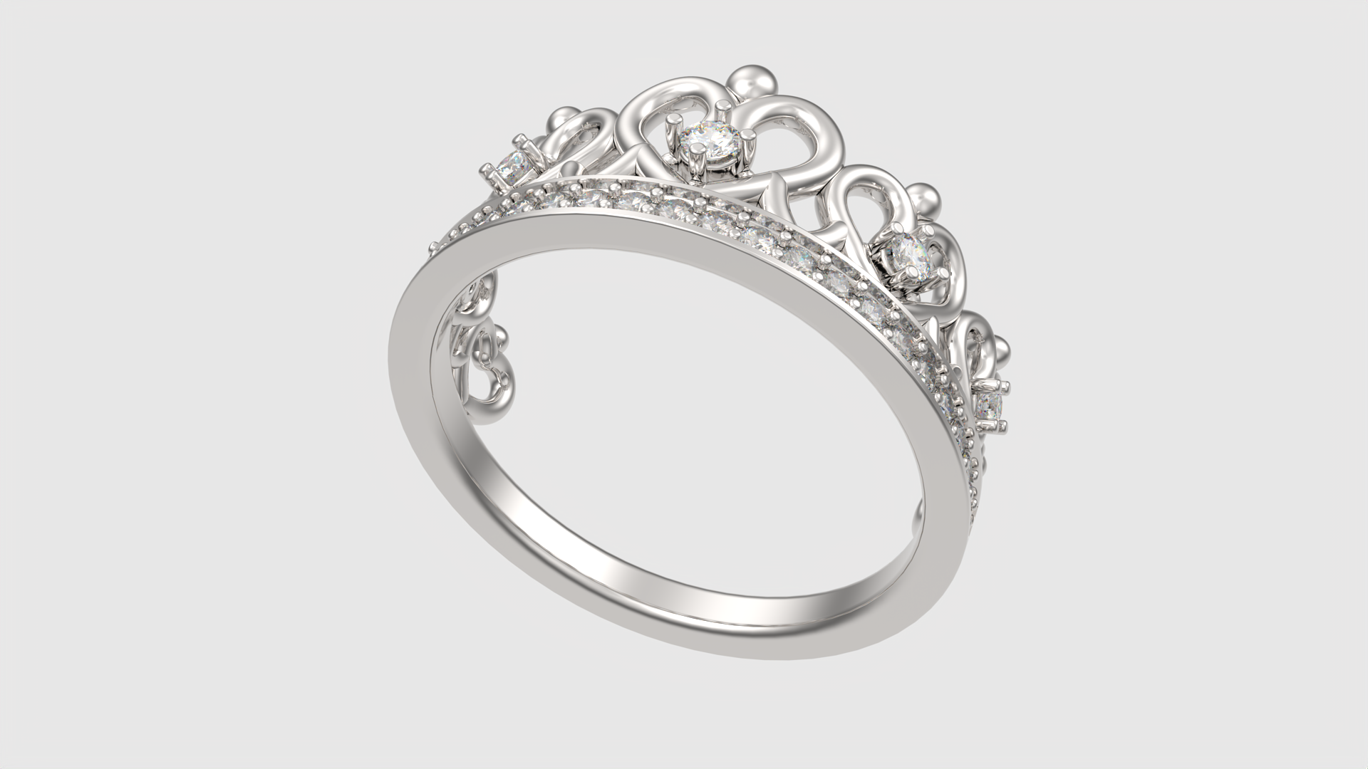3D file Regal Crown-Inspired Ring 3D print 💍 ・3D printer model to ...