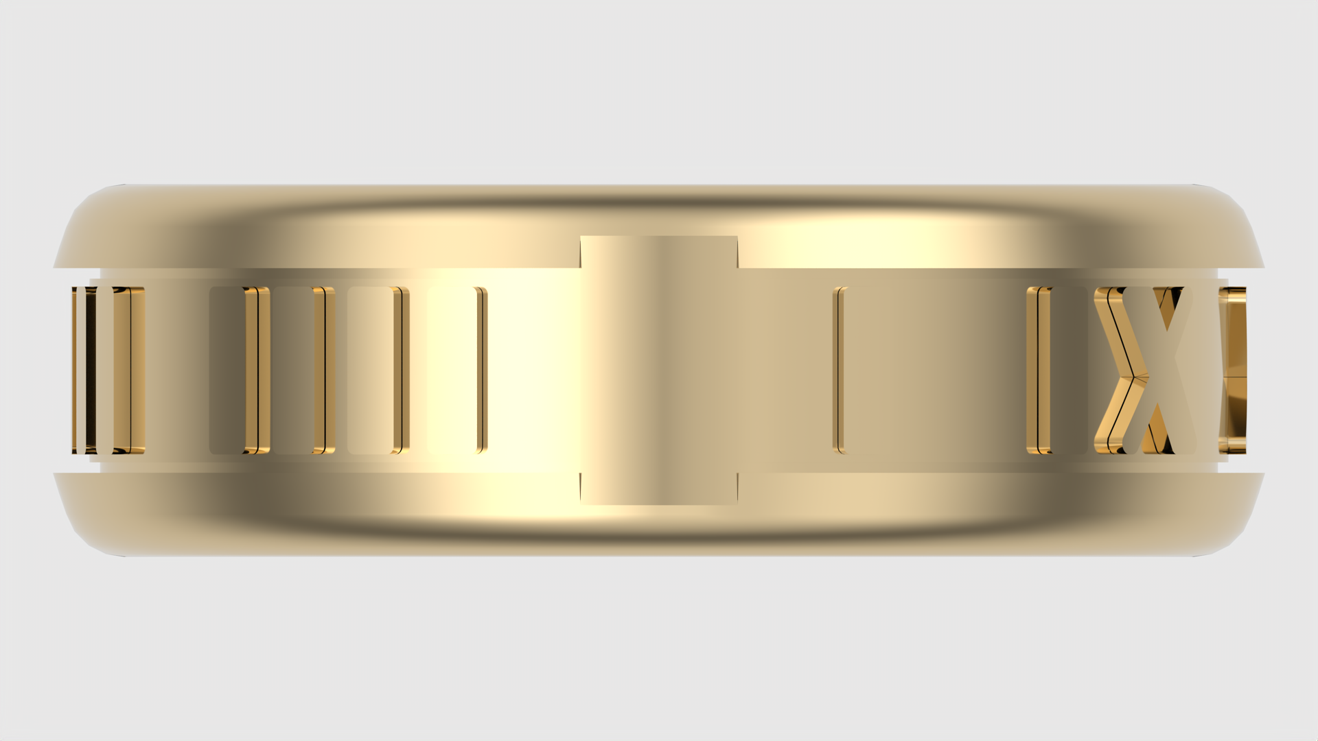 3D file Minimalist Roman Numerals Ring 3D print 💍 ・3D printer model to ...