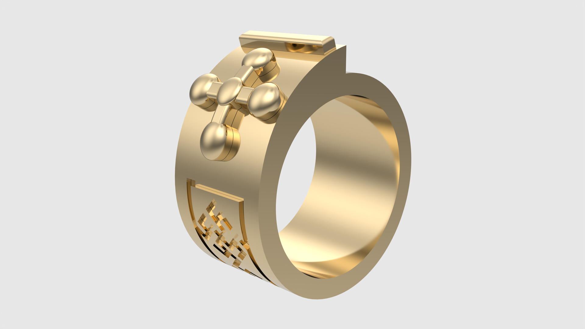 Archivo 3D Ancient Slavs Cross Pattern Ring 3D print ・Modelo de ...