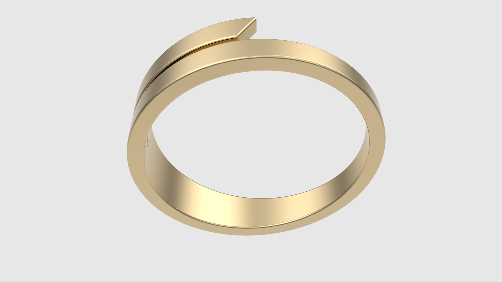 3D file Modern Split-Band Ring 3D print 💍 ・3D printable design to ...