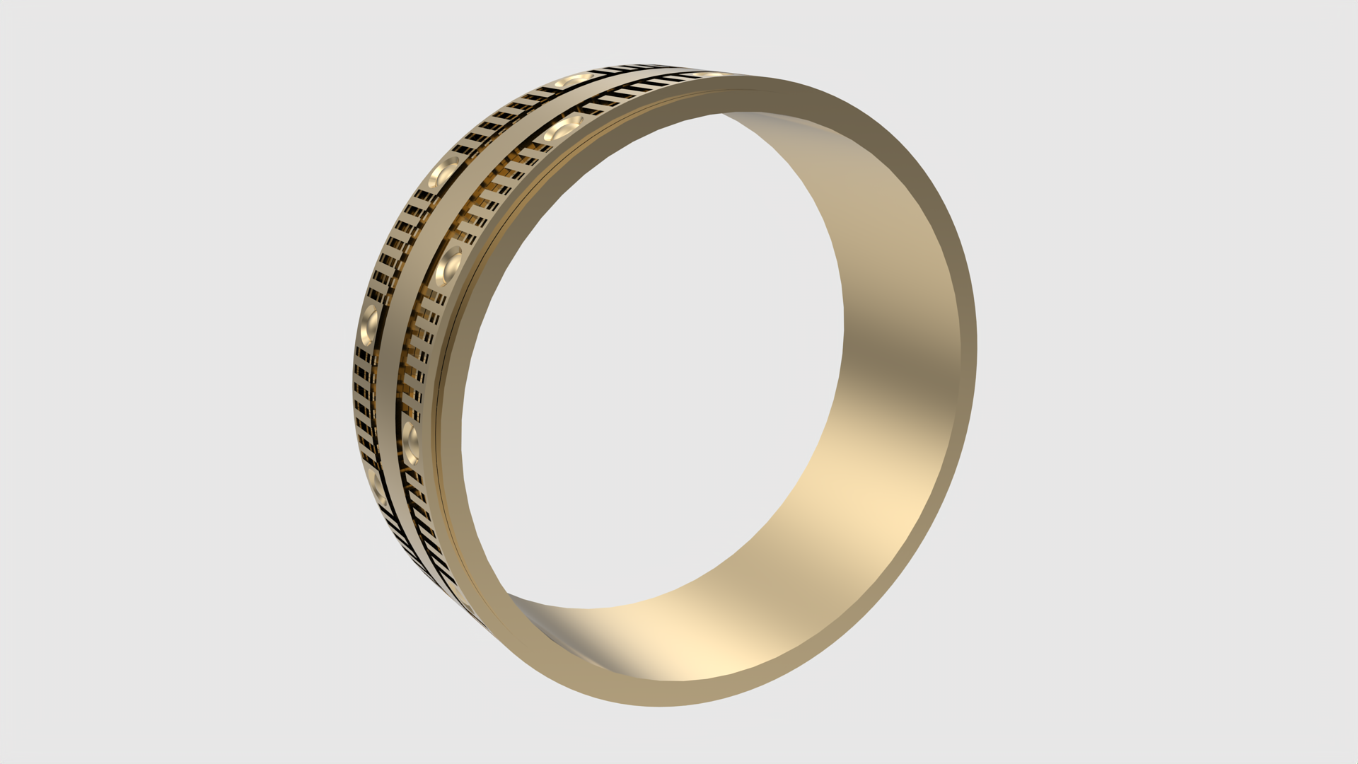 3D file Intricate Geometric Inlay Ring 3D print 💍 ・3D printer model to ...