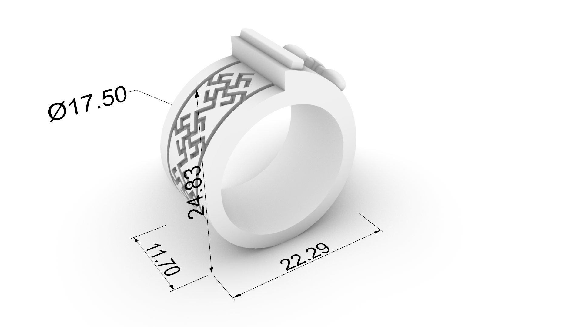 3D file Ancient Slavs Cross Pattern Ring 3D print ・3D printer model to ...