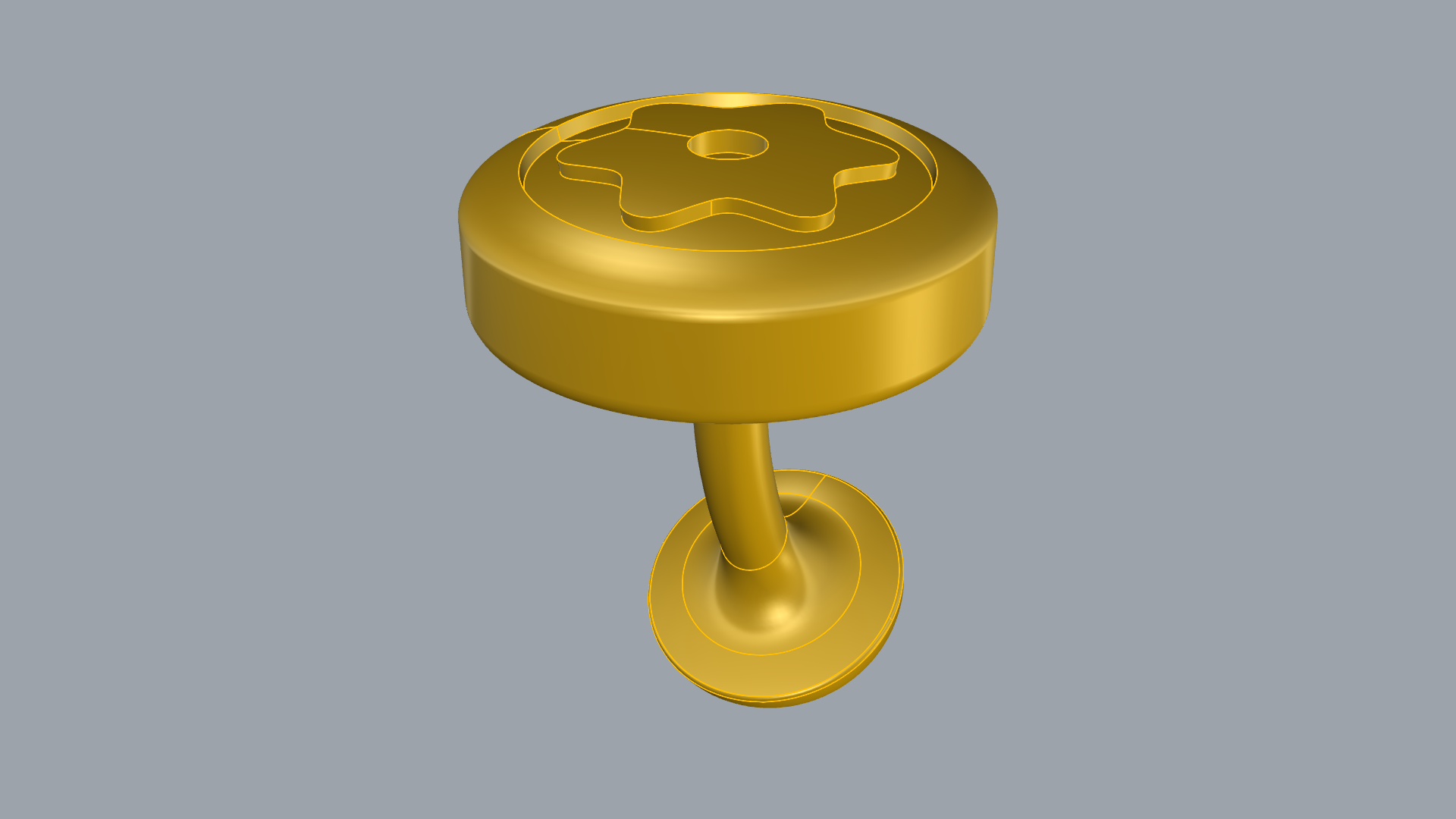 3D file Starry Elegance Cuff-link 3D print 🌃 ・3D print model to ...
