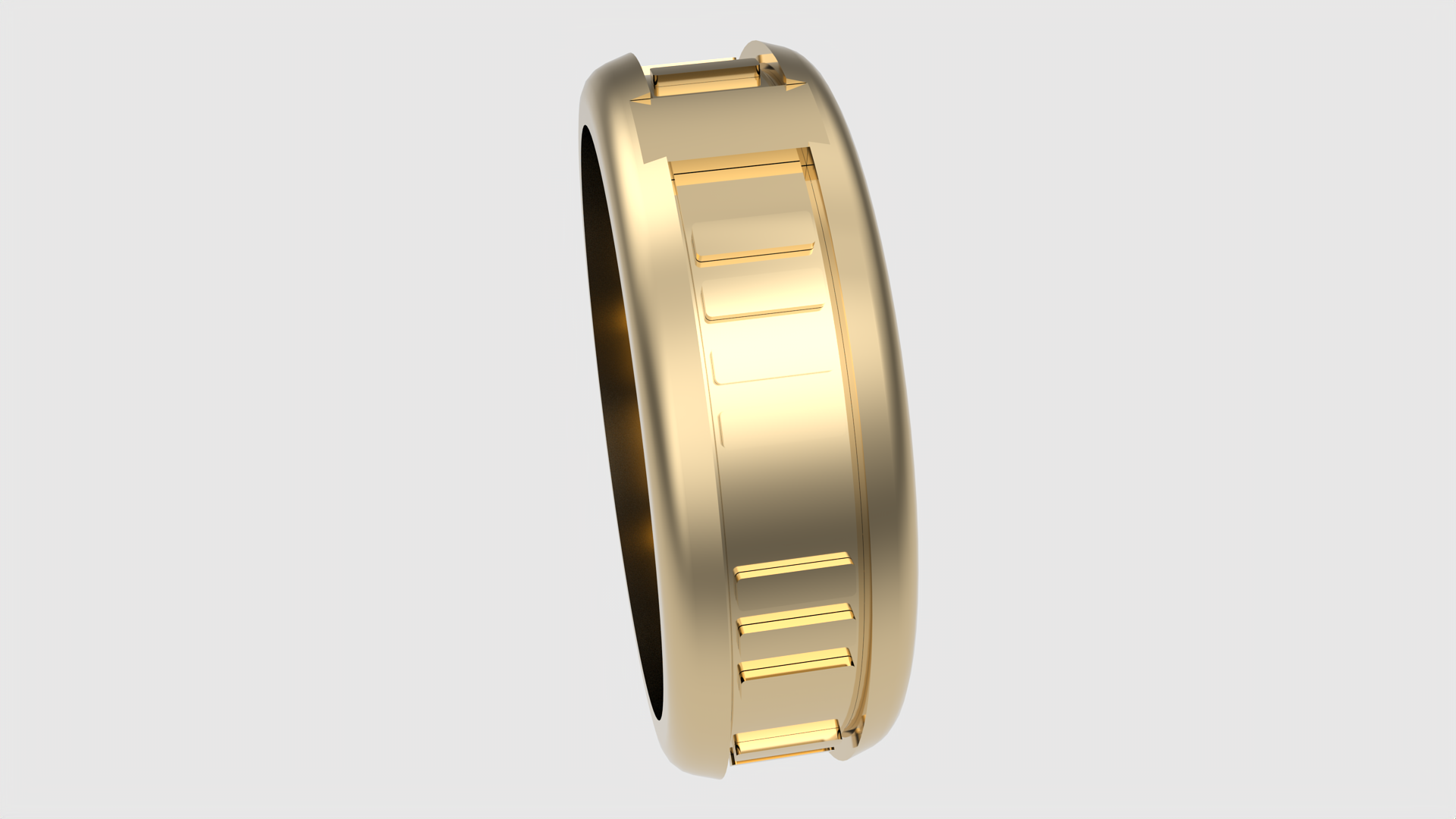 3D file Minimalist Roman Numerals Ring 3D print 💍 ・3D printer model to ...