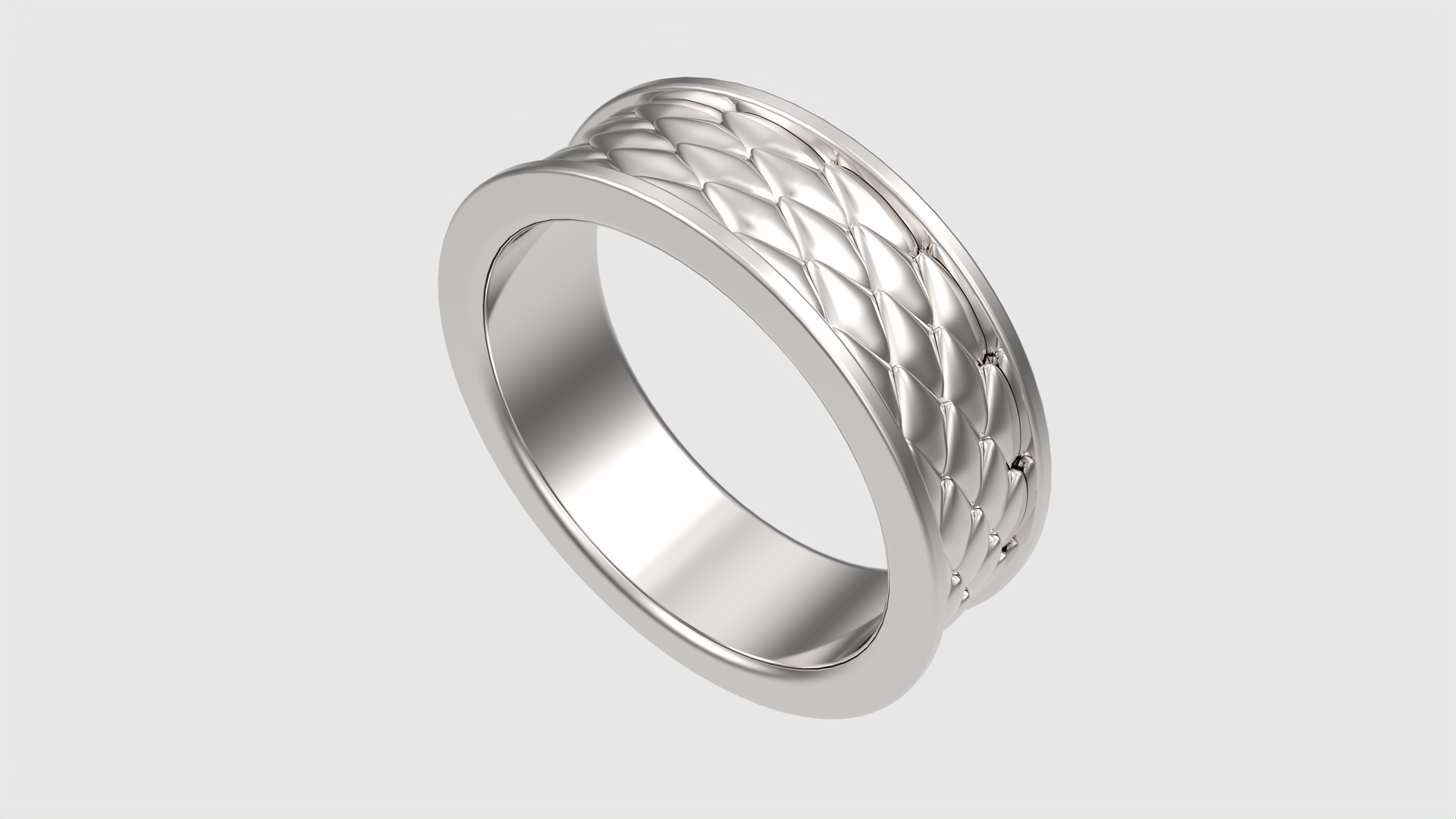 3D file Quilted Pattern Band Ring 3D print 💍 ・3D printer model to ...