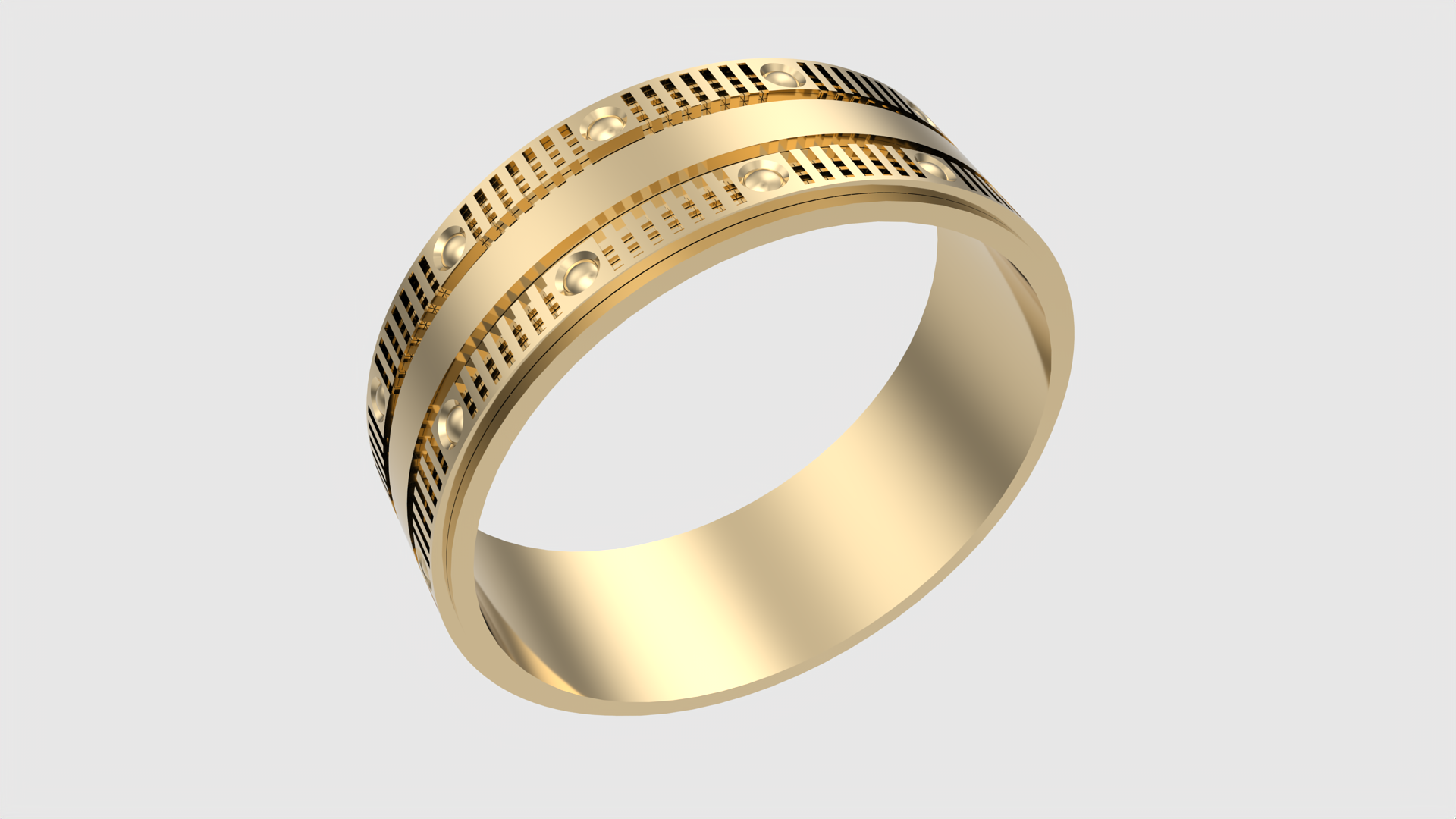 3D file Intricate Geometric Inlay Ring 3D print 💍 ・3D printer model to ...