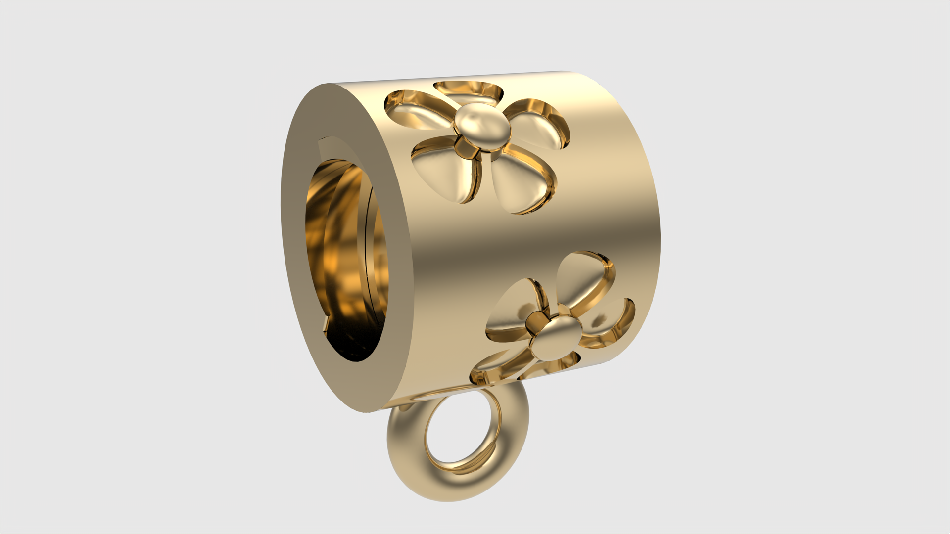 Archivo 3D Floral Charm Bead 3D print 🗝️ ・Modelo para descargar y ...
