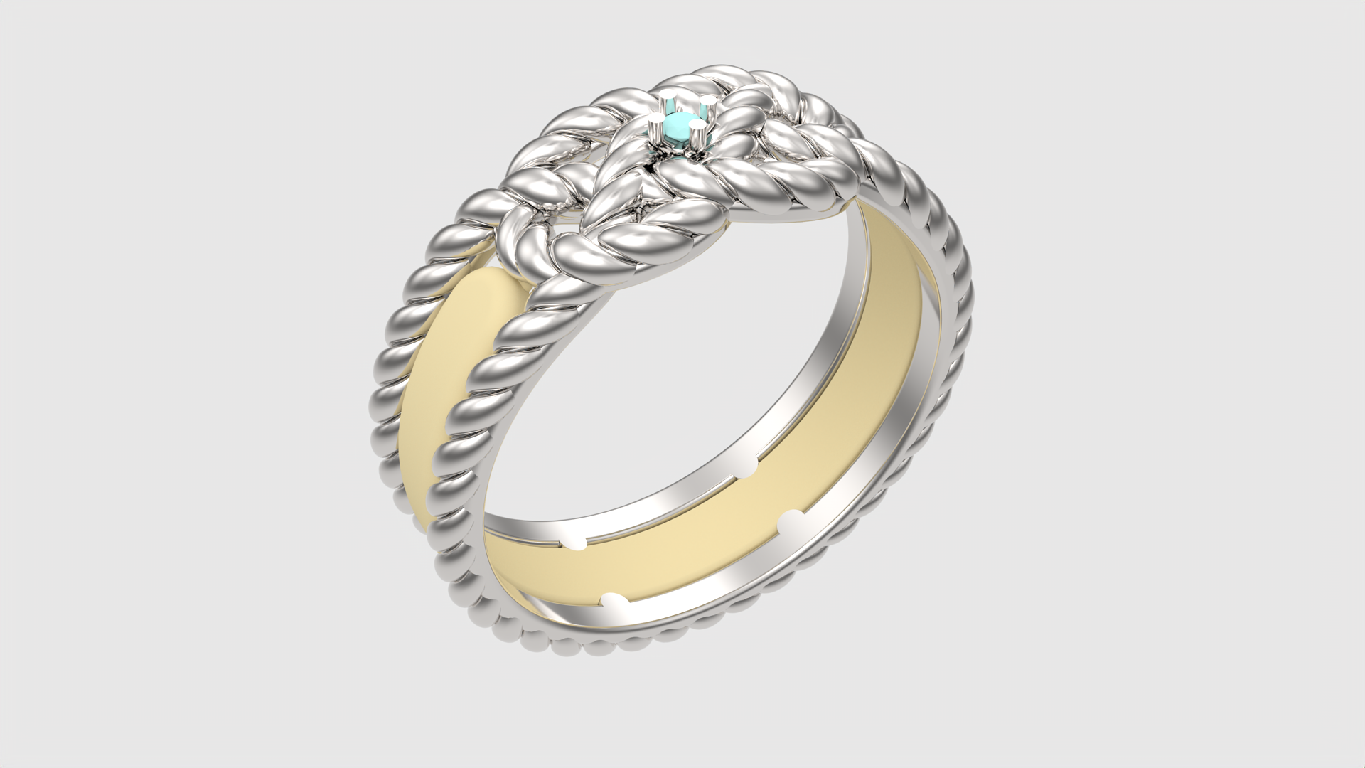 3D file Braided Knot Wedding Ring 3D print 🪢 ・3D printer design to ...