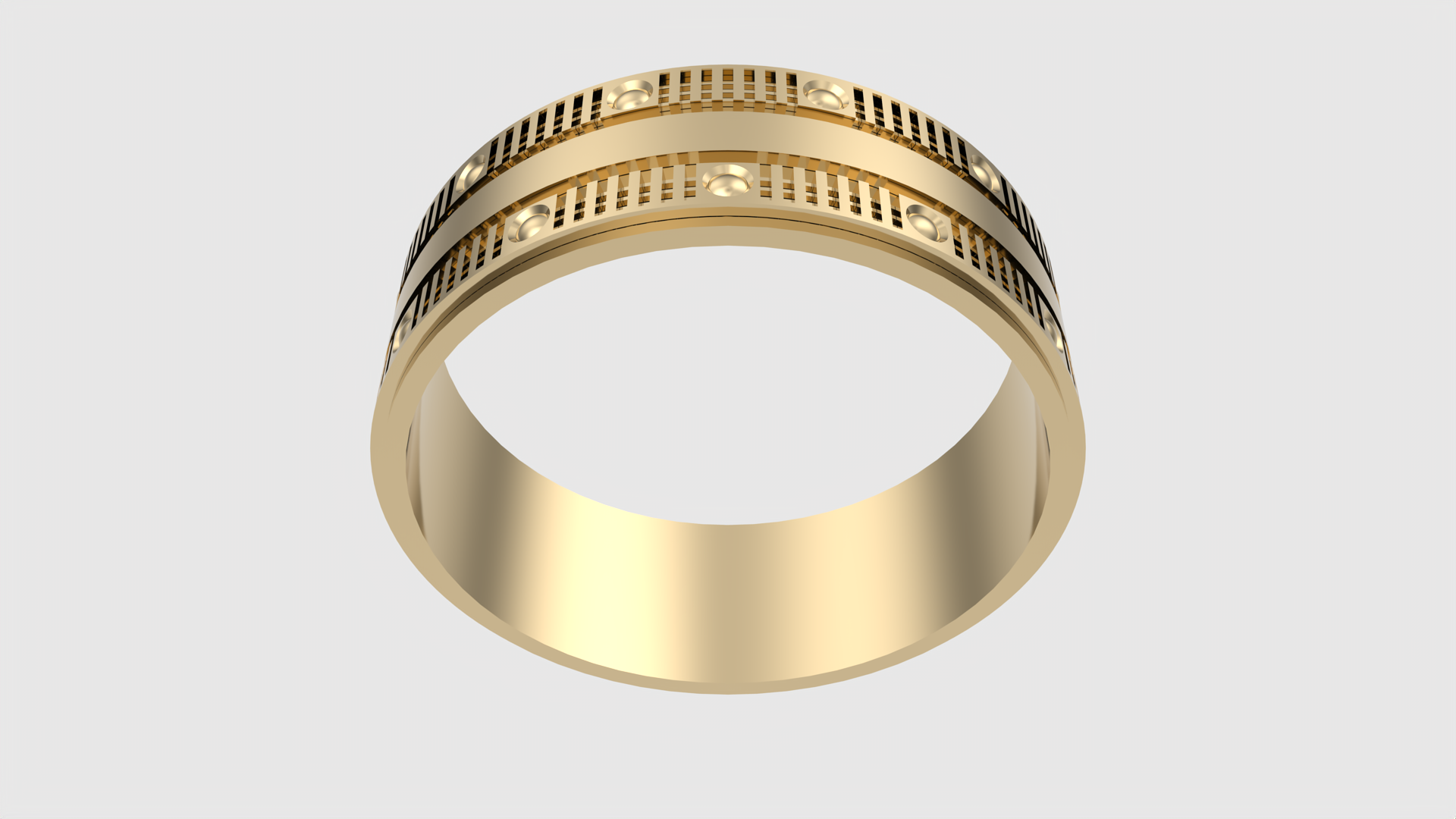 3D file Intricate Geometric Inlay Ring 3D print 💍 ・3D printer model to ...