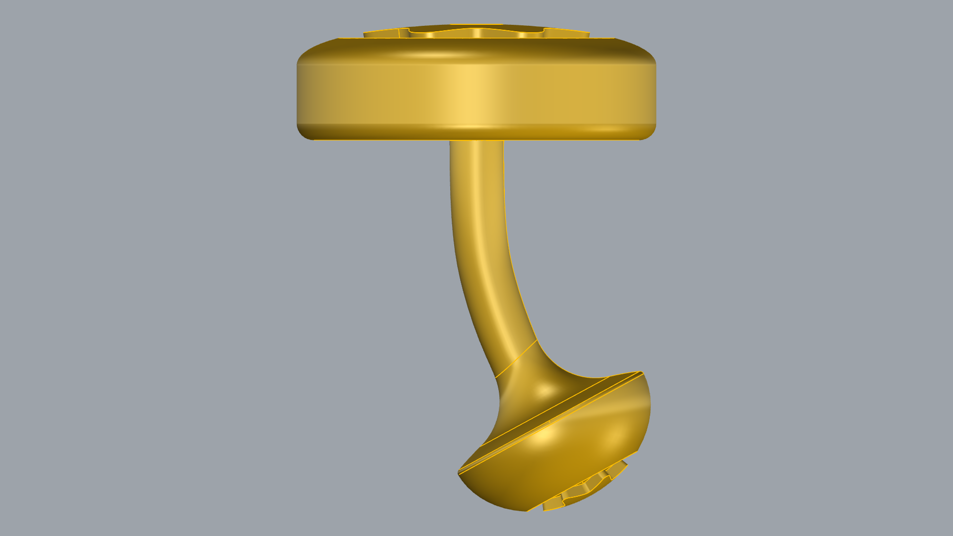 3D file Starry Elegance Cuff-link 3D print 🌃 ・3D print model to ...