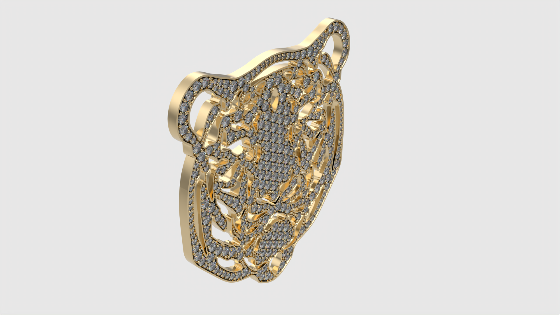 3D file Tiger Face Pendant with Intricate Details 3D print 🐅 ・3D ...
