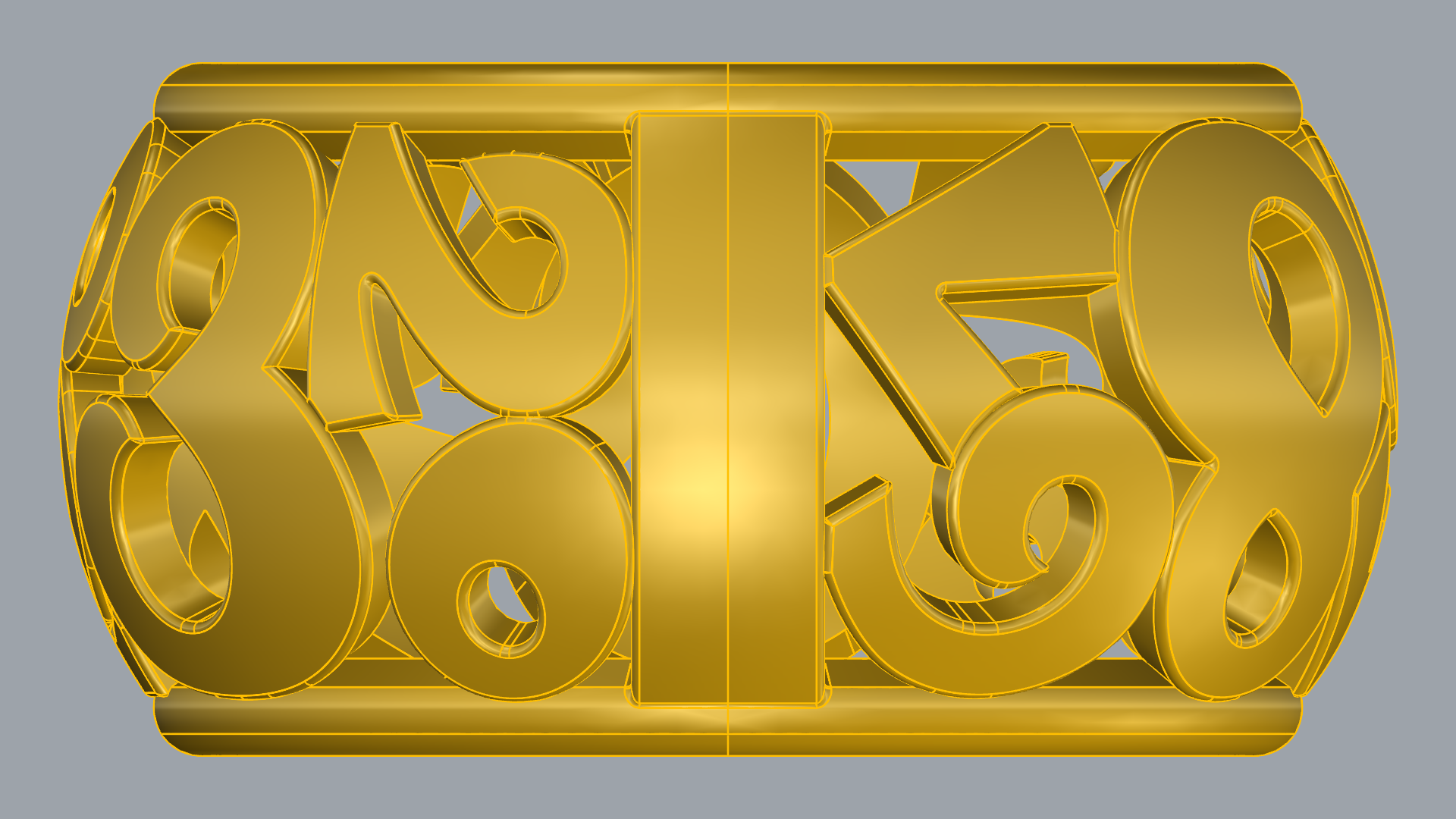 3D file Numerical Harmony Ring 3D print 💍 ・Template to download and 3D ...