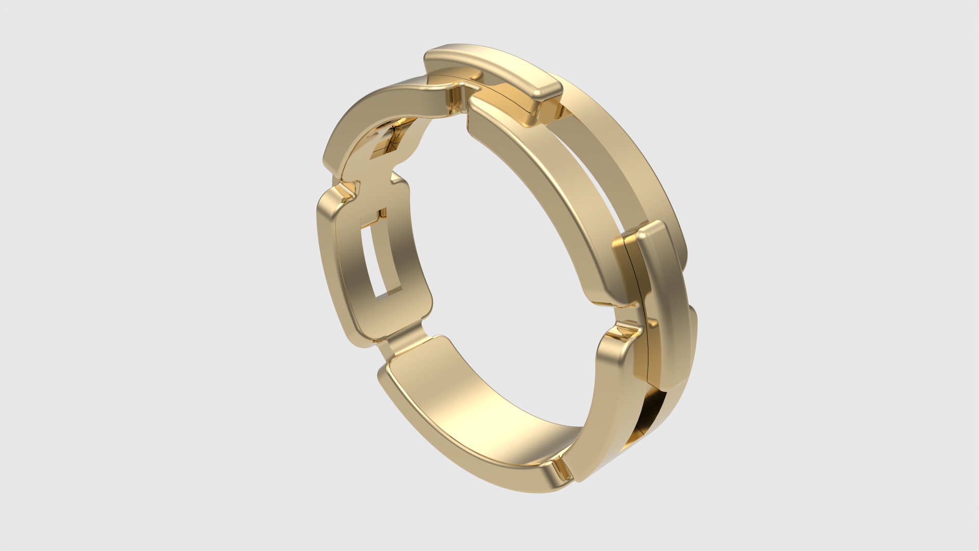 3D file Minimalistic Chain Link Ring 3D print 🔗 ・3D printer design to ...