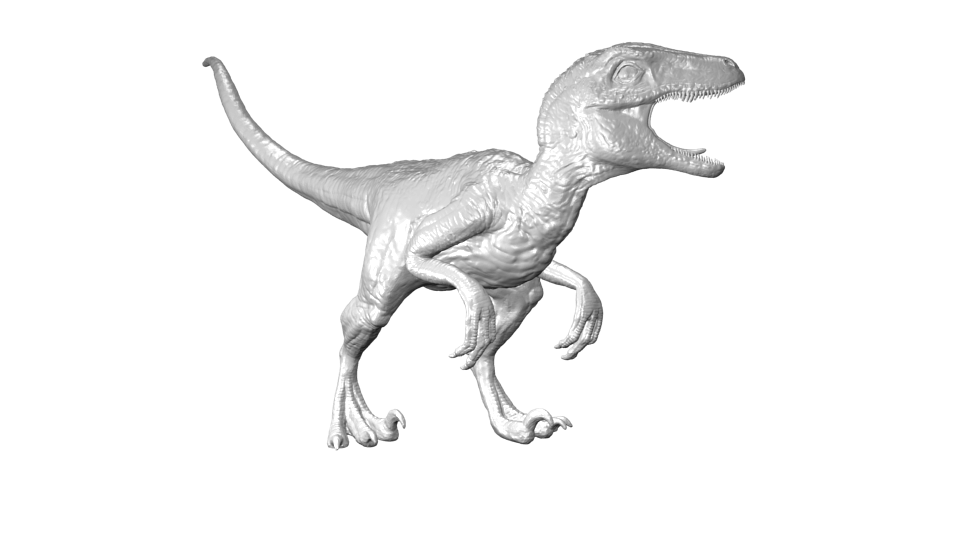 👹 Velociraptor Blue with Base・Free 3D File for ・Cults