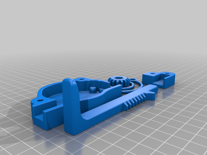 Free 3D file Spring latch sliding door bolt lock: rubber band, metal ...