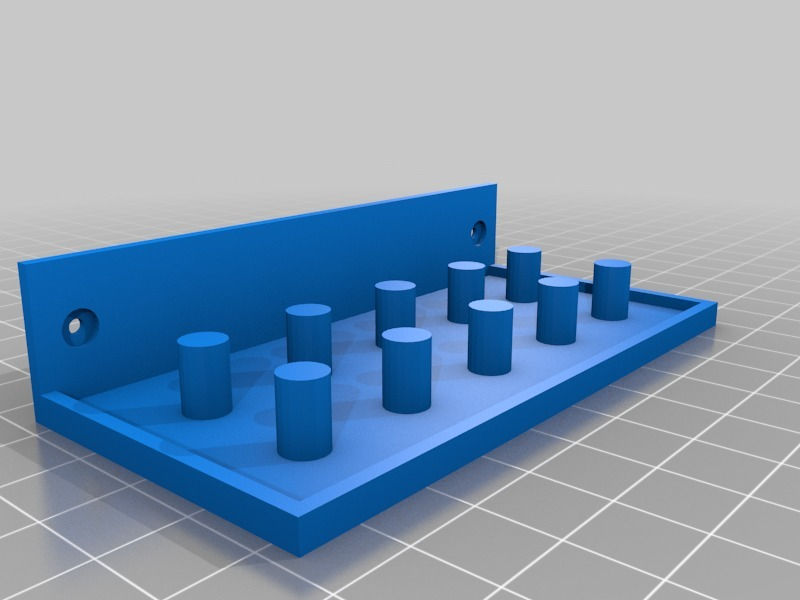 Free 3D file Small Ratchet/Socket Holder Wall Mount 🤏 ・3D printing idea ...
