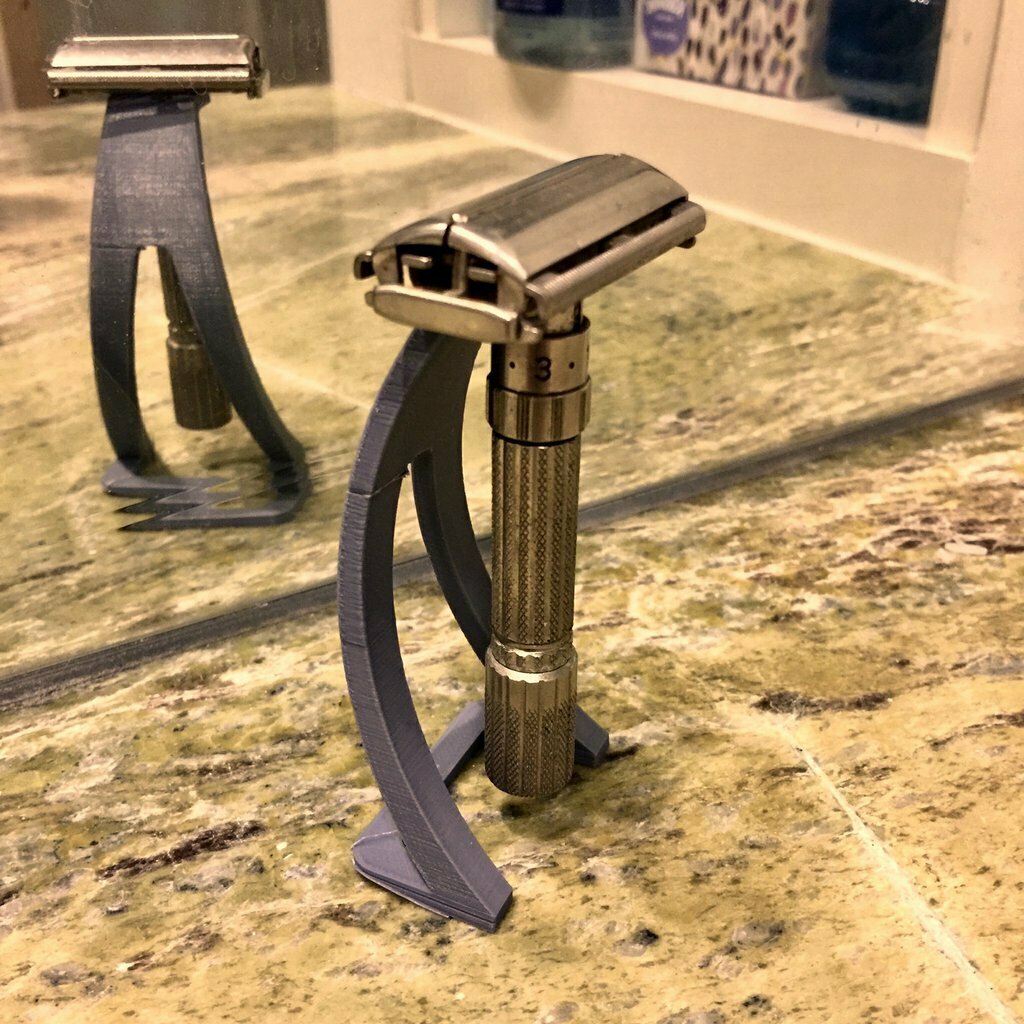 Free 3D file Safety Razor Stand 🦺 ・3D print design to download・Cults
