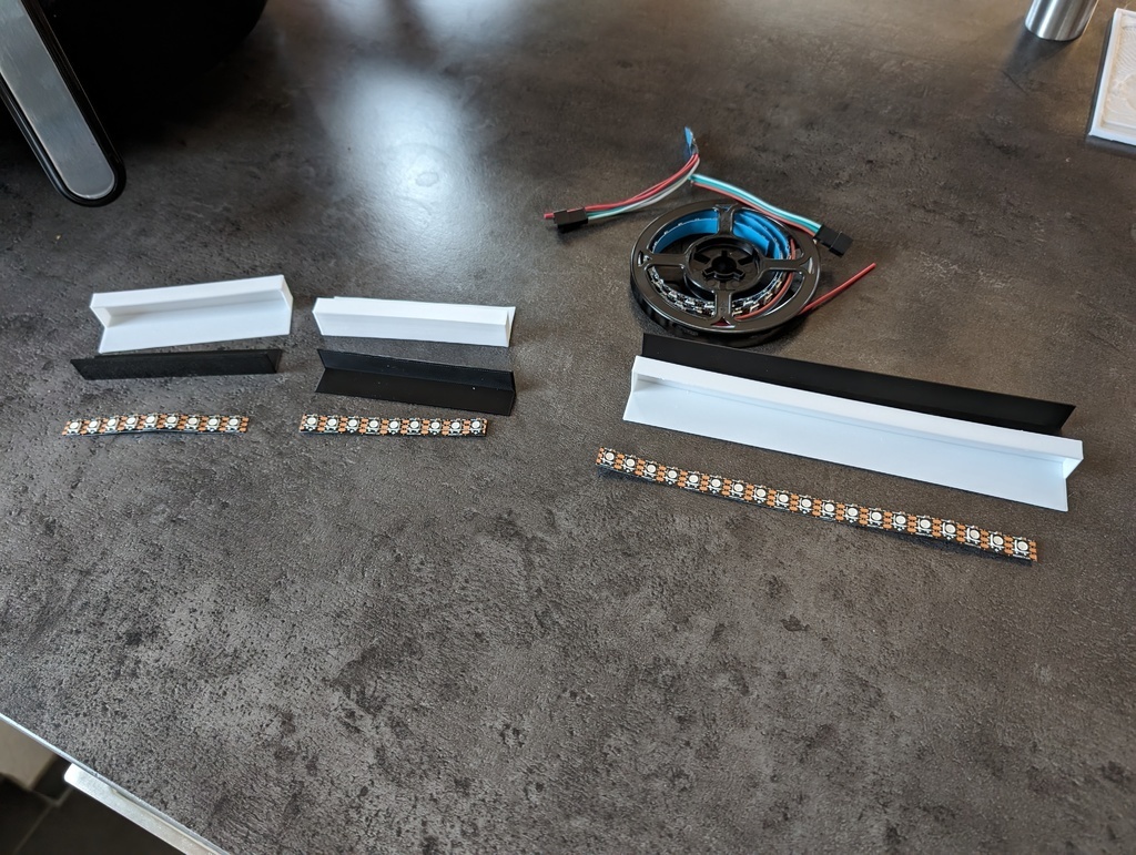 🎲 SIM REV LED and ABS display curved・Free 3D File for ・Cults