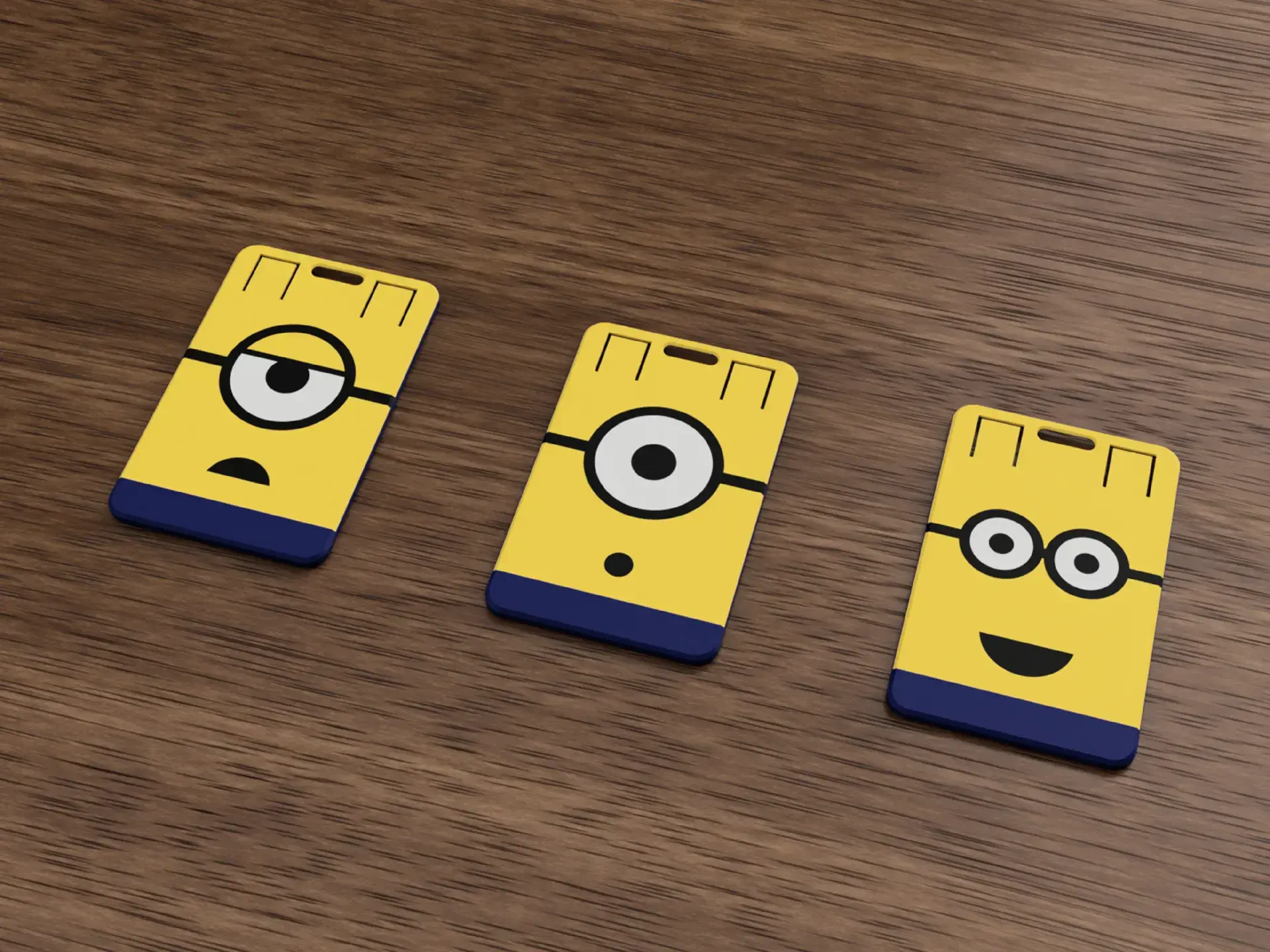 Free 3D file Minions ID card/badge holder 🪪 ・3D printing template to ...