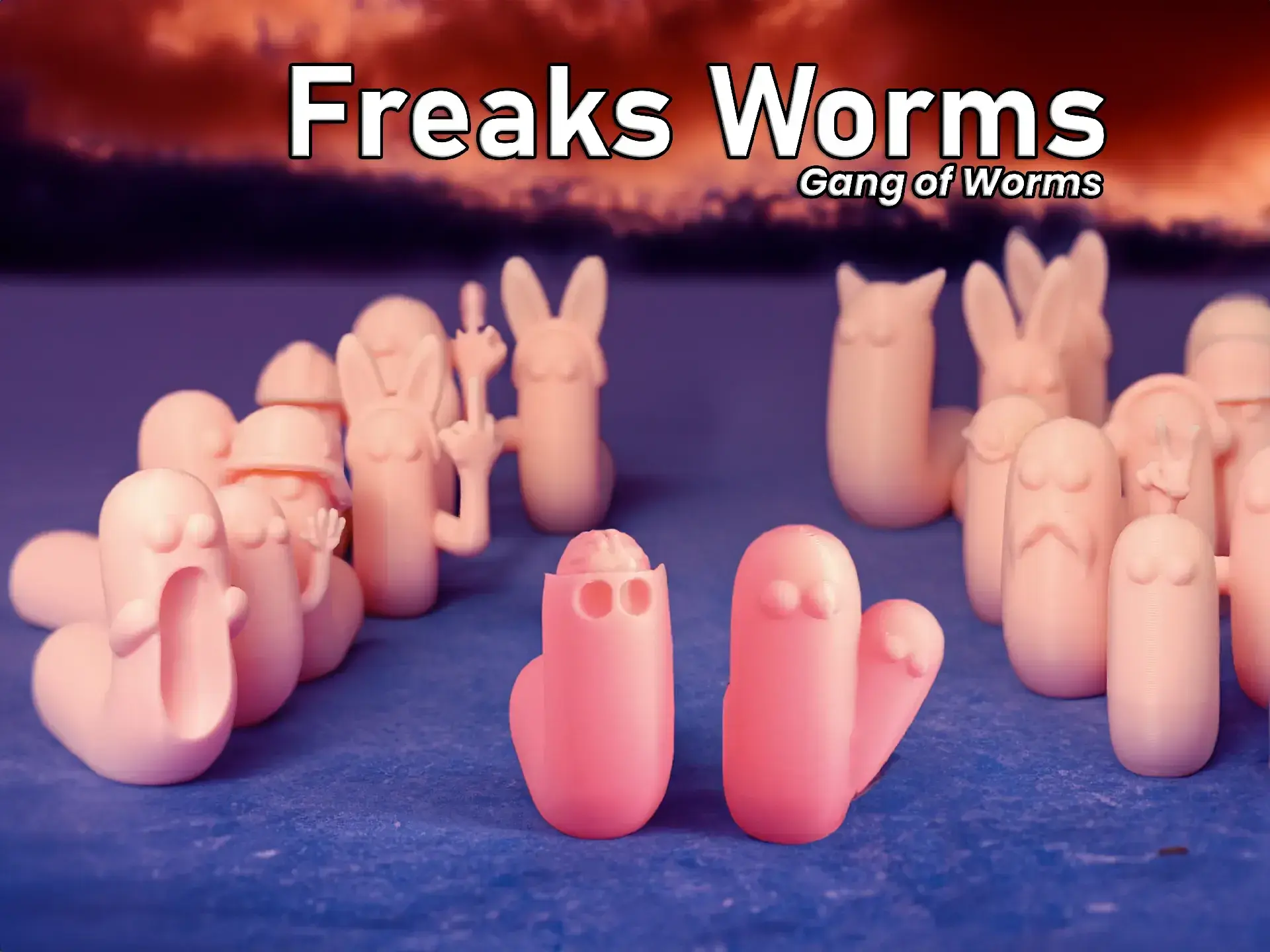 Free 3D file Gang of Worms - Brainy and the Siamese Brothers 🪱 ・3D ...