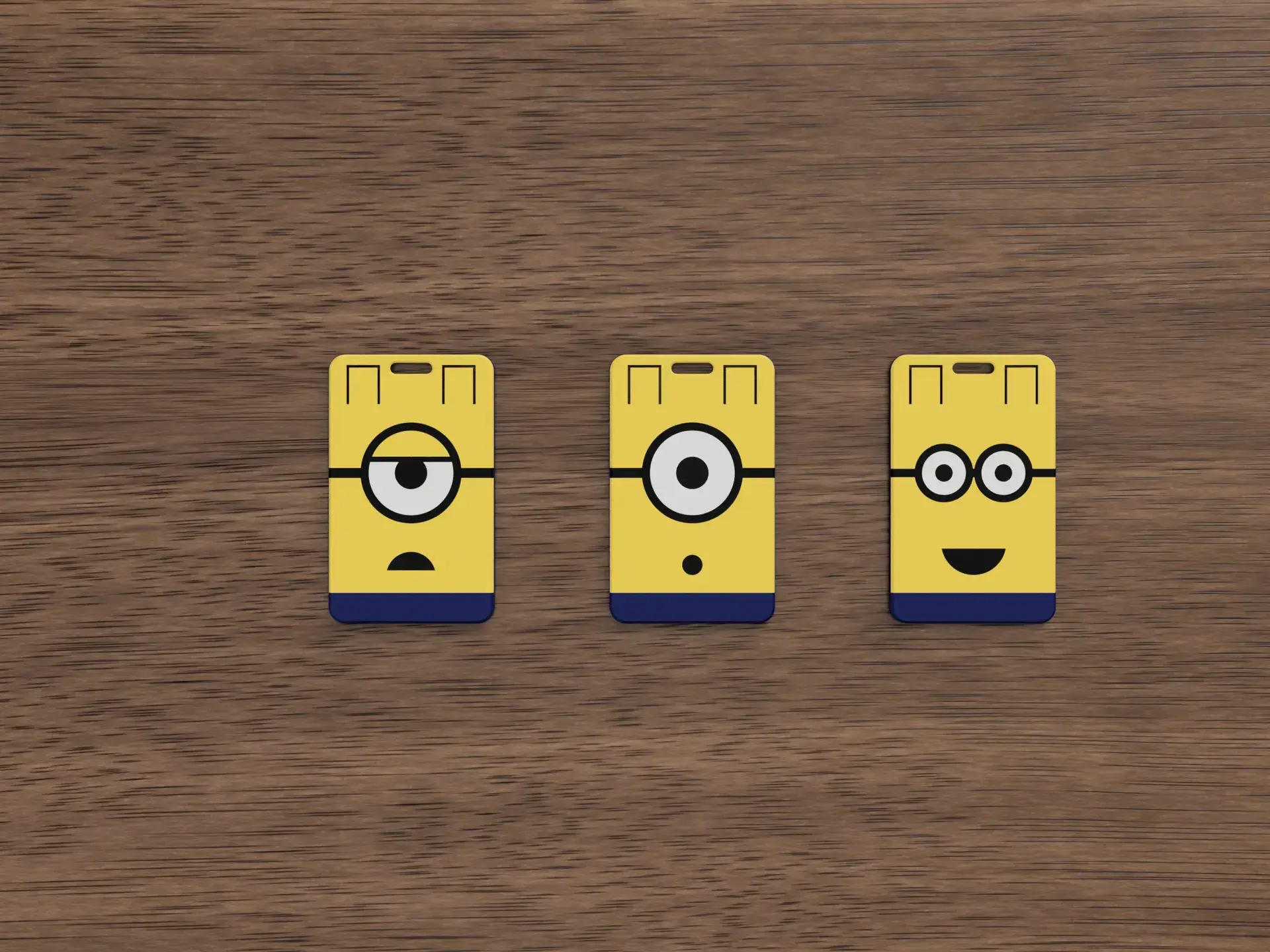 Free 3D file Minions ID card/badge holder 🪪 ・3D printing template to ...