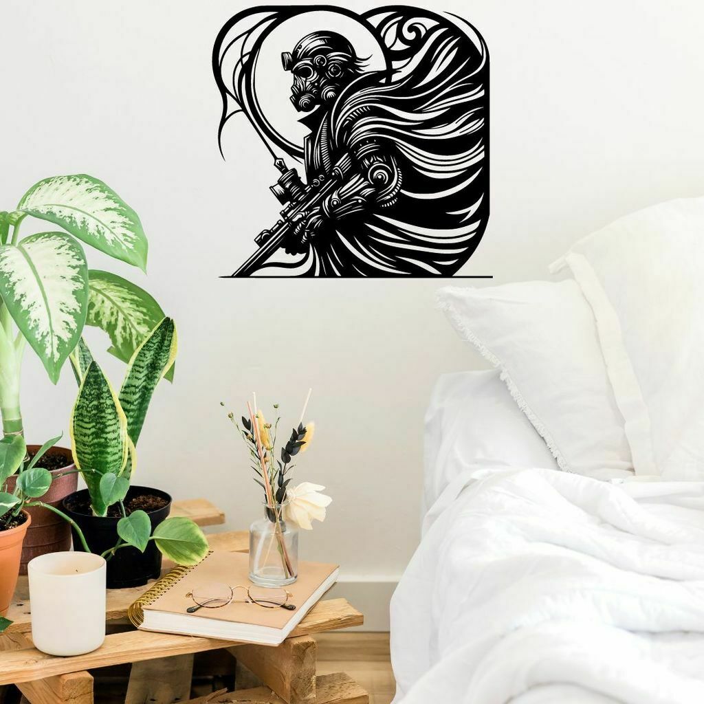 🫡 Post-apocalyptic soldier 3 wall or table decoration・Free 3D File for ...