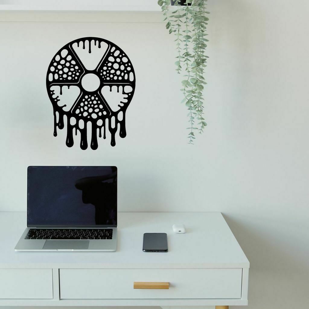 Free 3D file Radioactive label / Značka radioaktivity wall or table ...