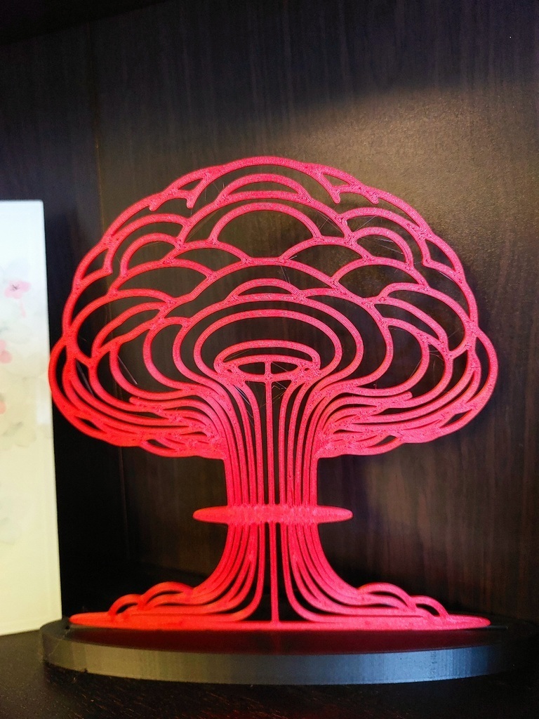Free 3D file Mushroom cloud / Atomový hřib wall decoration 🍄 ・3D ...