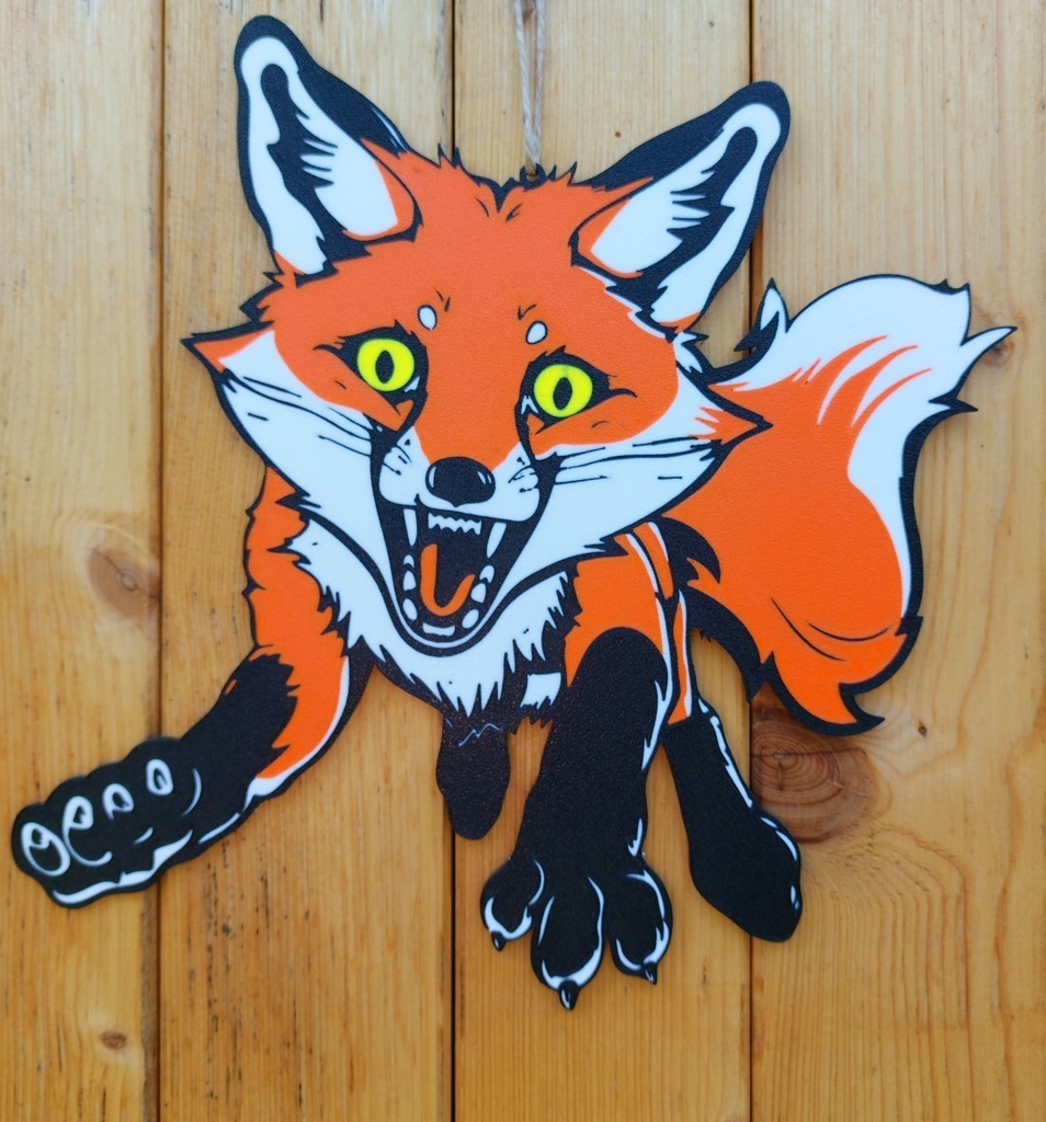 Free 3D file Halloween scary Fox window decoration 🎃 ・3D printable ...
