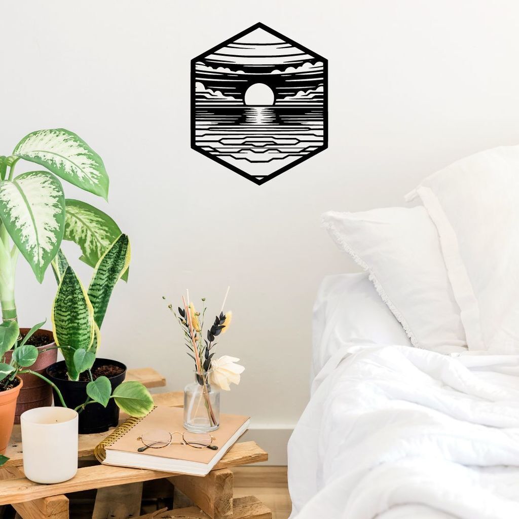 Free 3D file Sunset over the water surface wall or table decoration 🌇 ...