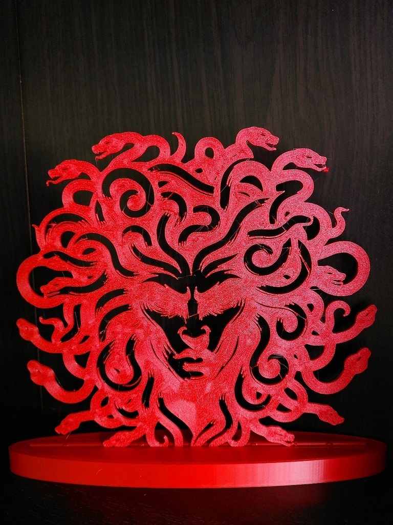Free 3D file Medusa the Gorgon wall decoration 🎨・Object to download and ...