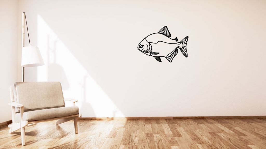 Free 3D file Piranha wall or table decoration 🎨 ・3D print design to ...