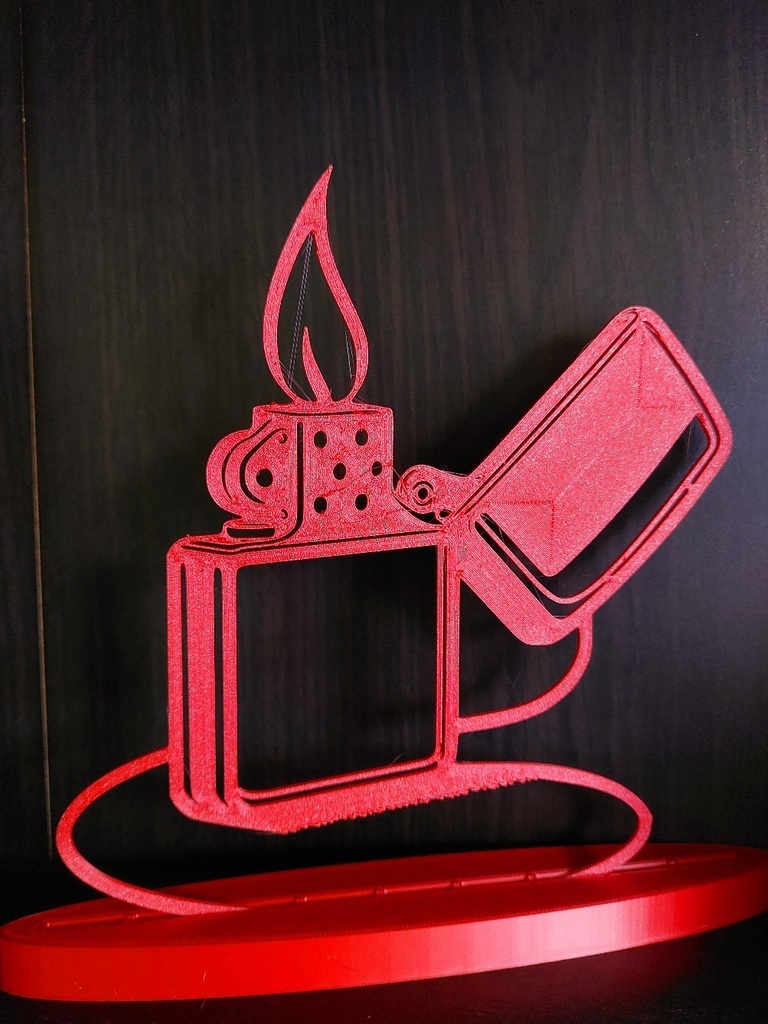 Free 3D file Lighter / Zapalovač wall decoration 🎨 ・3D printer design ...