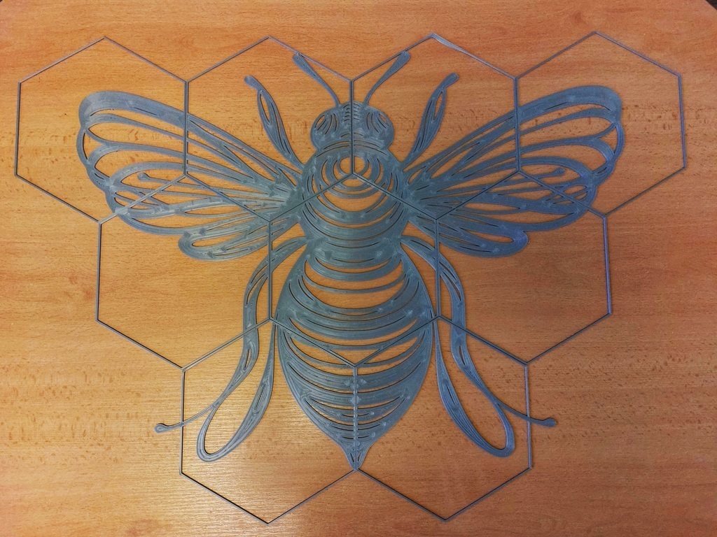 🎨 Bumble-bee wall decoration・Free 3D File for ・Cults