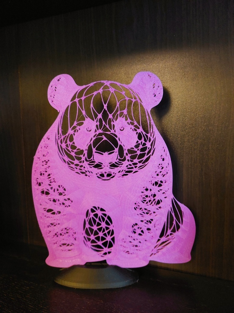 Free 3D file Giant panda voronoi wall or table decoration 🐼 ・3D printer ...