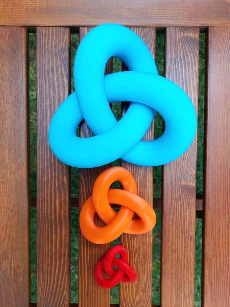 Free 3D file Smooth trefoil knot decoration 🪢 ・Model to download and 3D ...